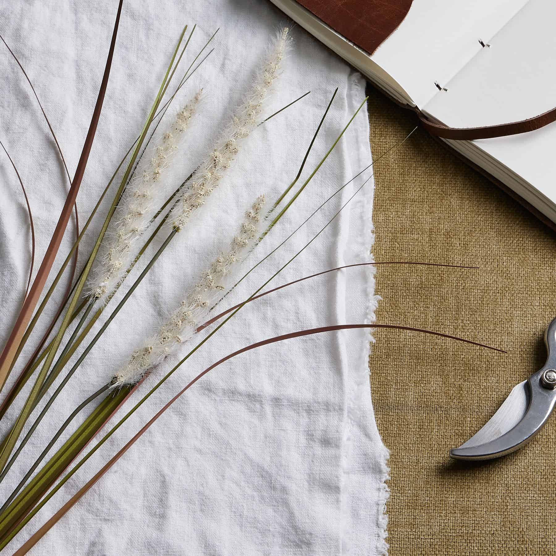 Cream Triple Grass Stem - Dukes Home Interiors