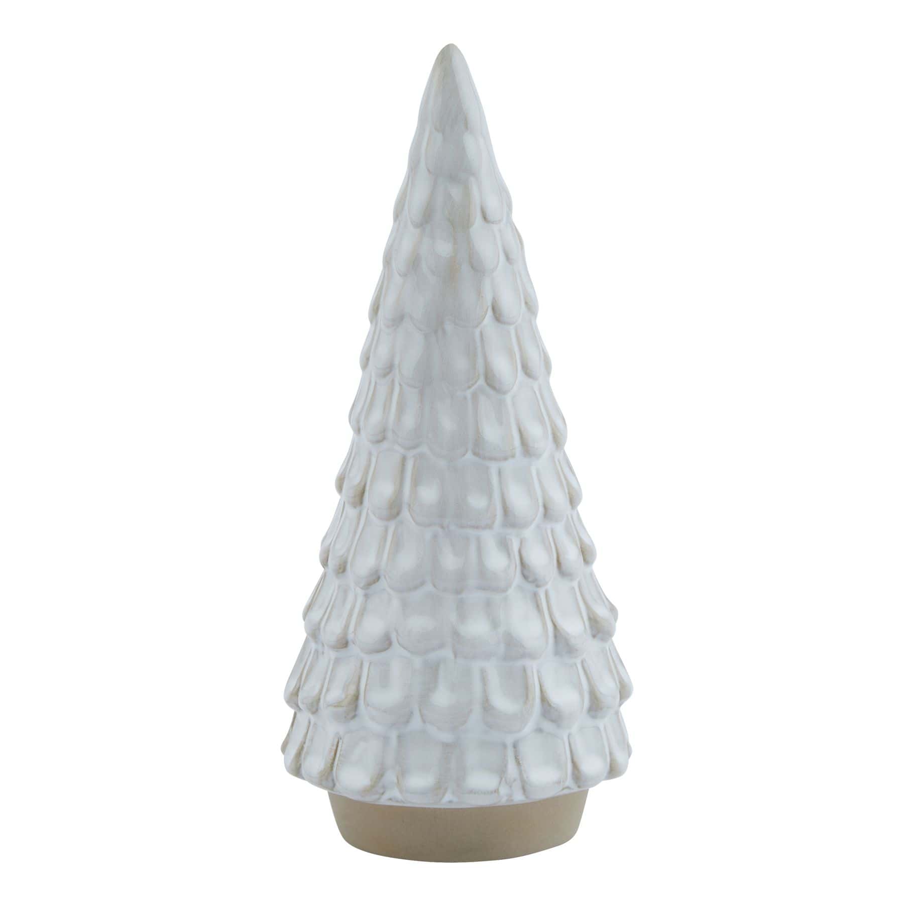 Snowy Ceramic Spruce Tree - Dukes Home Interiors