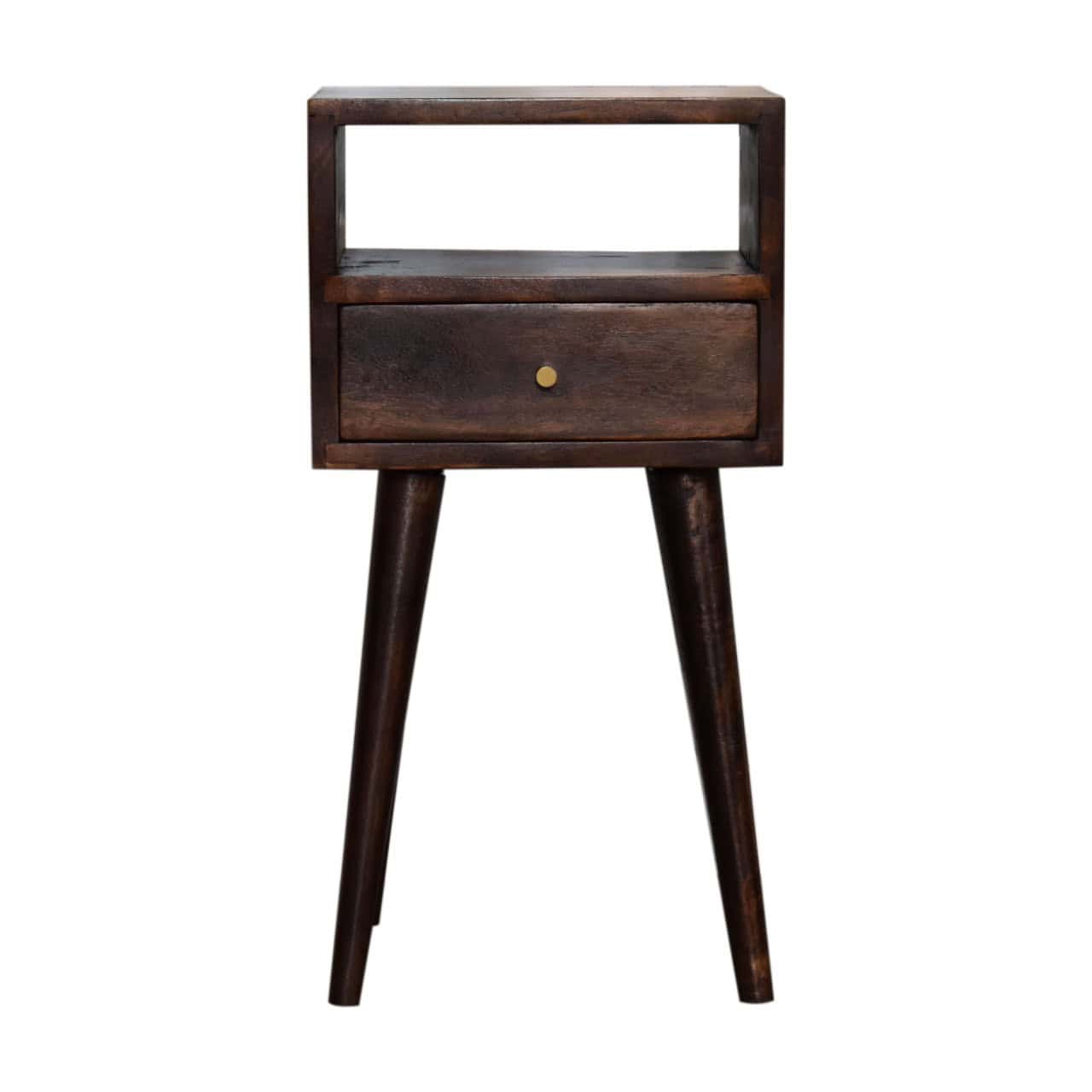 Mini Walnut Bedside - Dukes Home Interiors