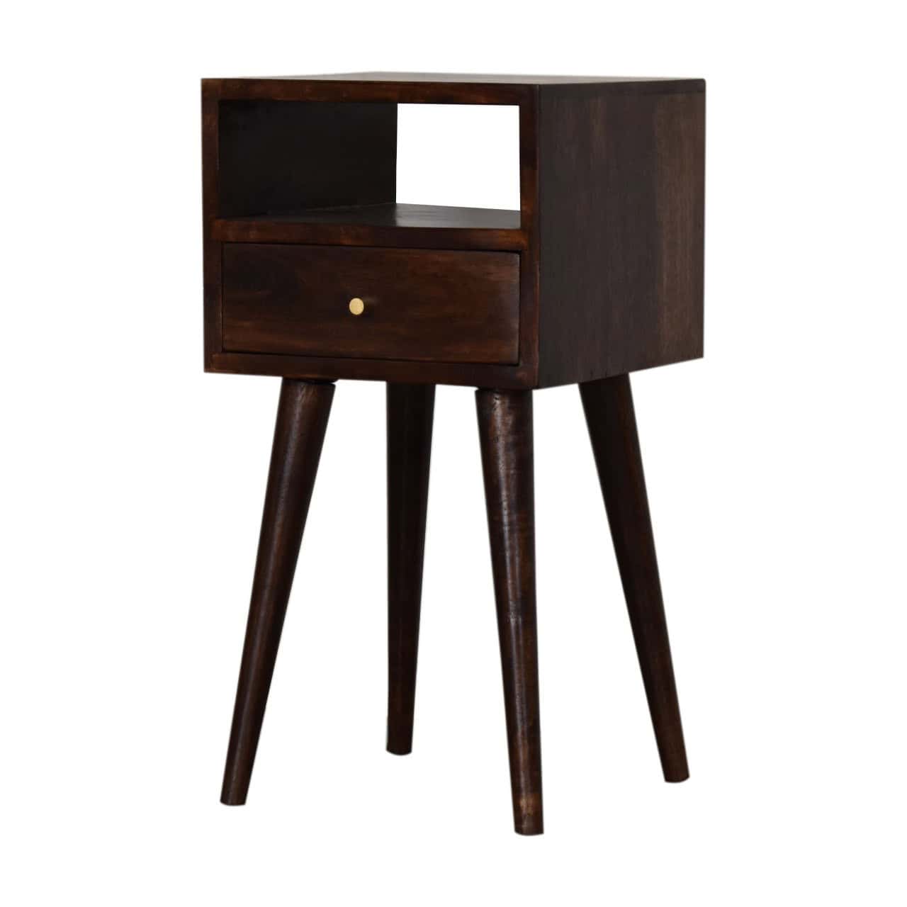 Mini Walnut Bedside - Dukes Home Interiors