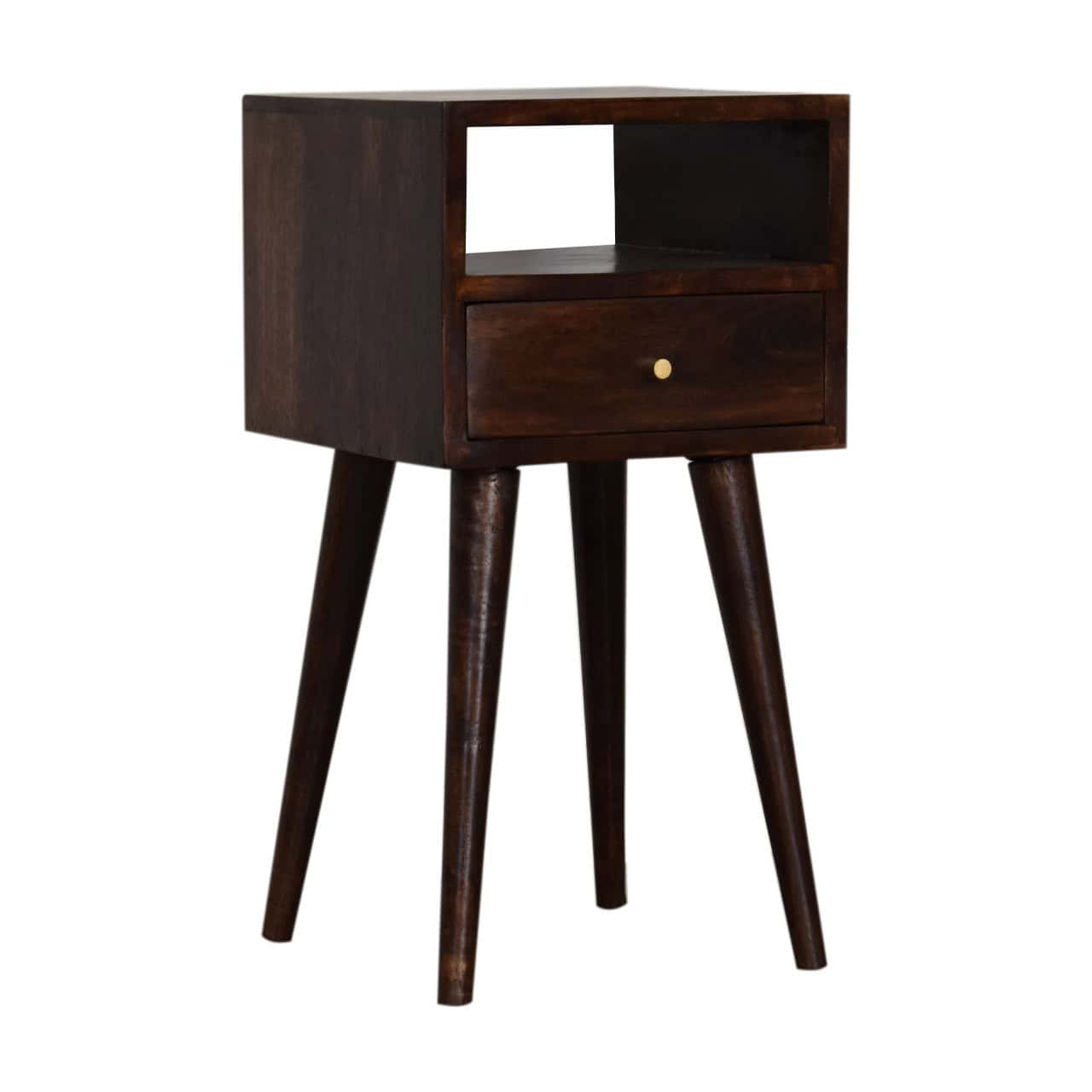 Mini Walnut Bedside - Dukes Home Interiors