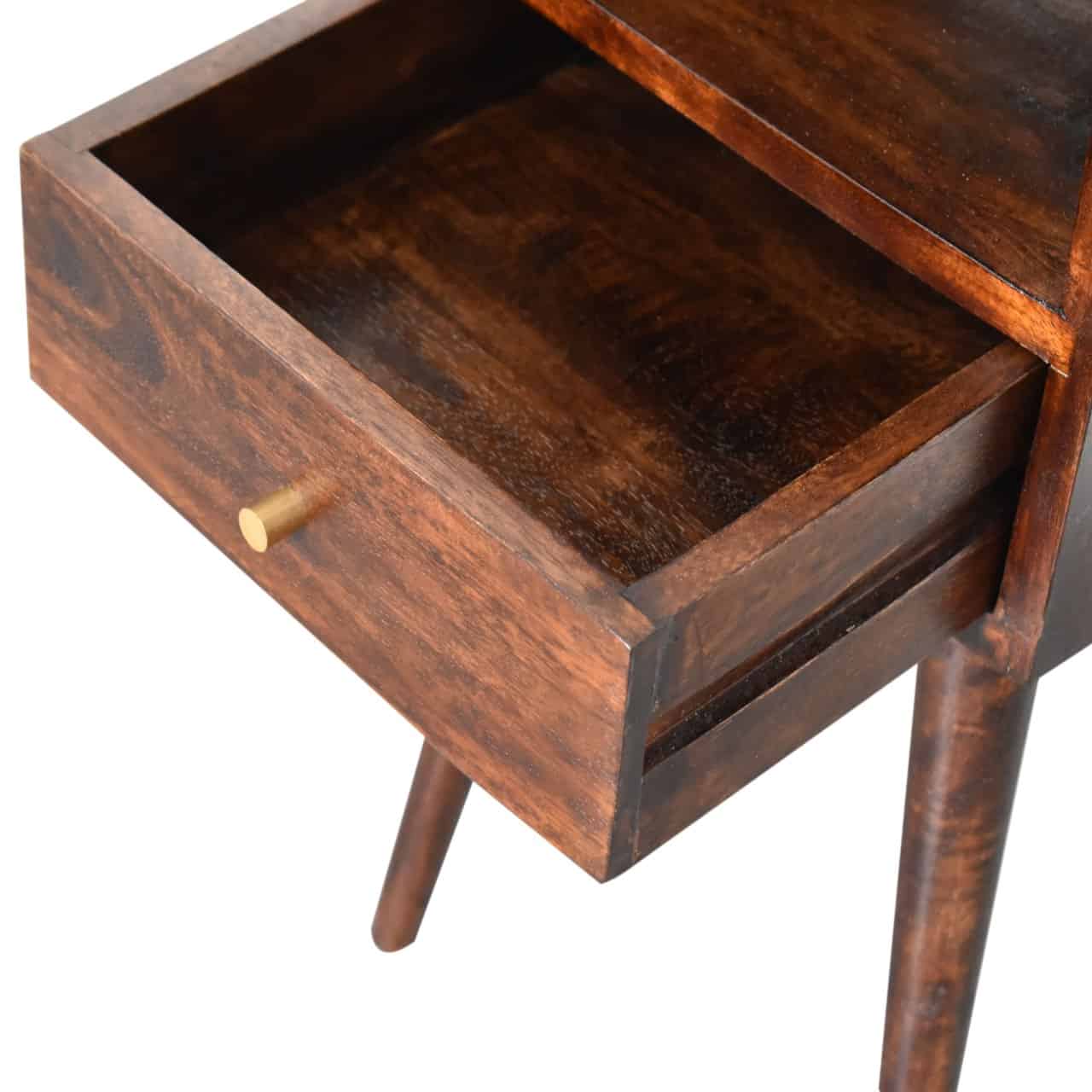 Mini Walnut Bedside - Dukes Home Interiors